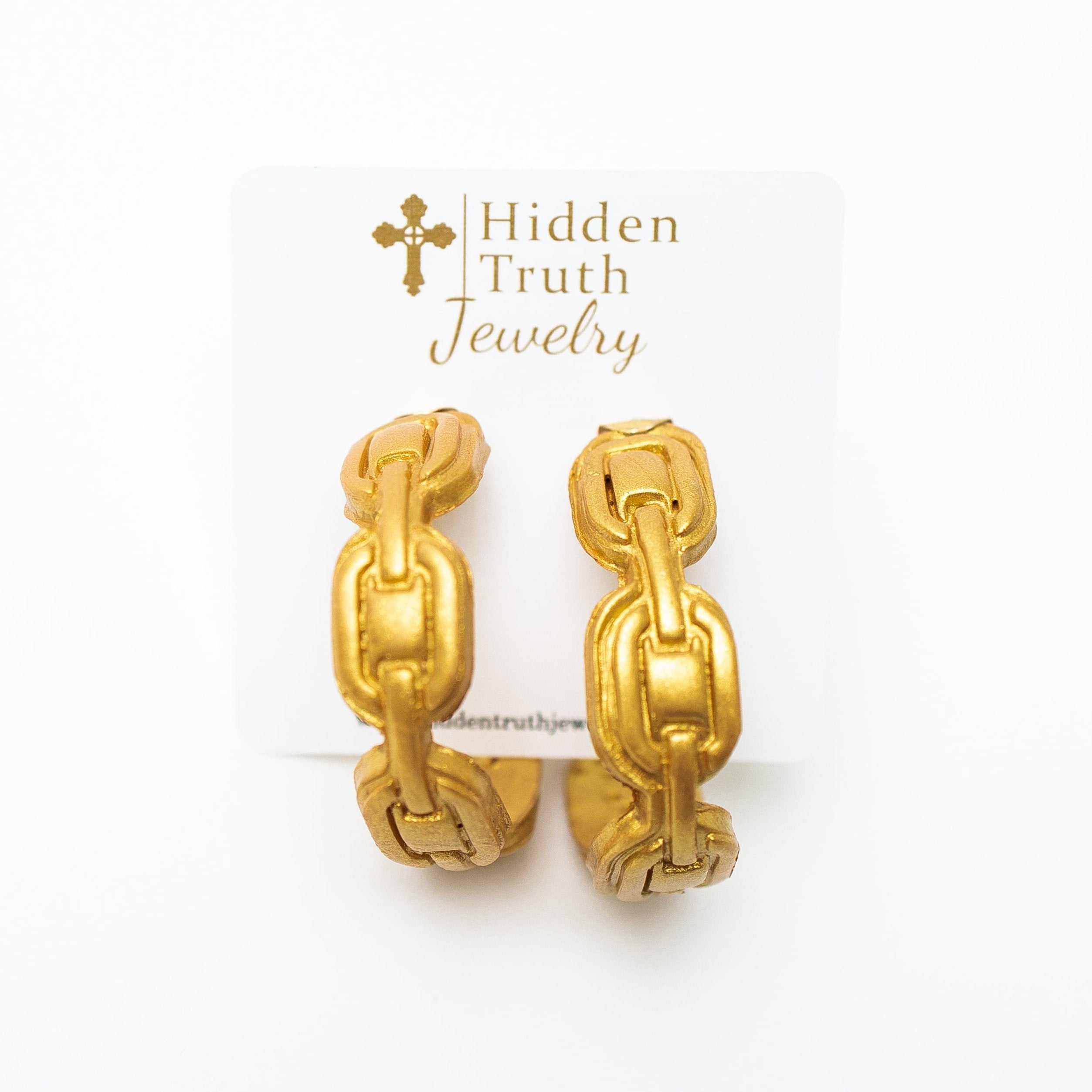 Chain Breaker Hoops – Hidden Truth Jewelry