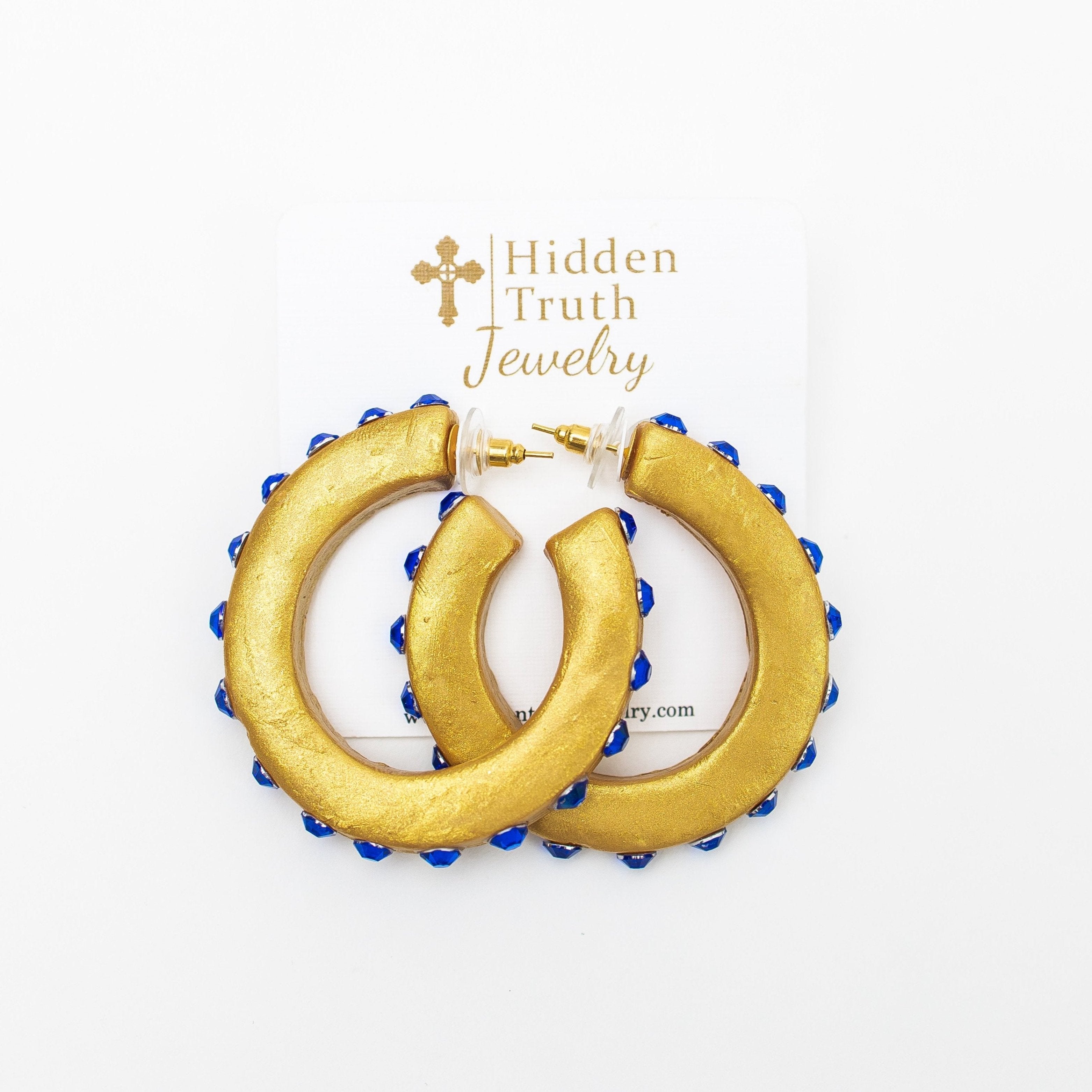 Blue Hoops – Hidden Truth Jewelry