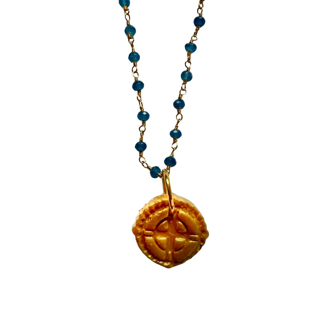 18" Blue Chain with Annette Cross – Hidden Truth Jewelry